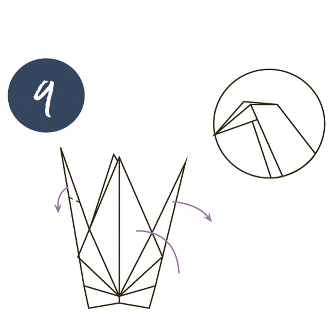 DIY-Anleitung | Origami Kranich | EMF Verlag