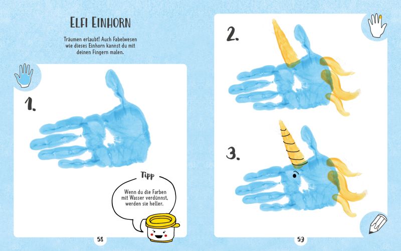 Alle meine Fingerlein – Malen mit Fingerfarben