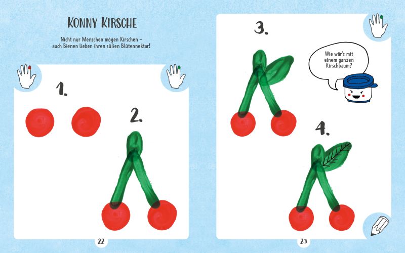 Alle meine Fingerlein – Malen mit Fingerfarben